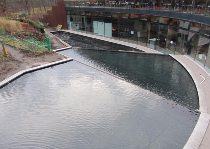 Rebuilt pools at John Hope Gateway, Edinburgh - Water Gems